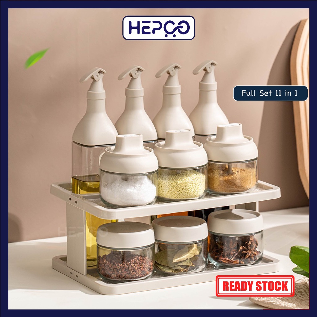 Glass oil bottle dispenser set with plastic stand for kitchen glass ...