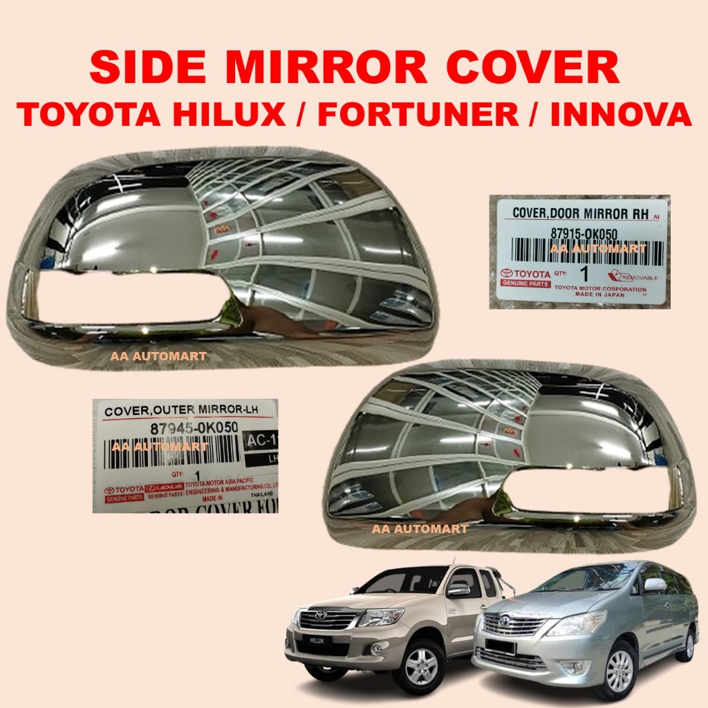 ORIGINAL CHORME TOYOTA HILUX / TOYOTA FORTUNER / TOYOTA INNOVA SIDE ...