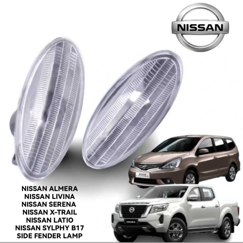 Nissan Almera Livina Serena Navara X-Trail Side Marker Mudguard Fender ...
