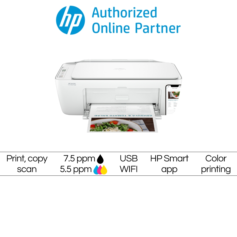 HP DeskJet 2875 Wireless All-in-One Printer - 588J7B | Shopee Malaysia