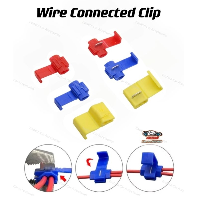 4pcs Wire Connector Clip / Line Connector Terminal Snap Connector Crimp ...