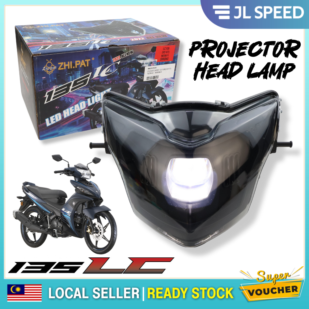 LELONG CLEAR STOCK ~ LC135 LC 135 V2-V7 ZHIPAT LAMPU DEPAN ZHI PAT HEAD LAMP PROJECTOR EAGLE EYE ...