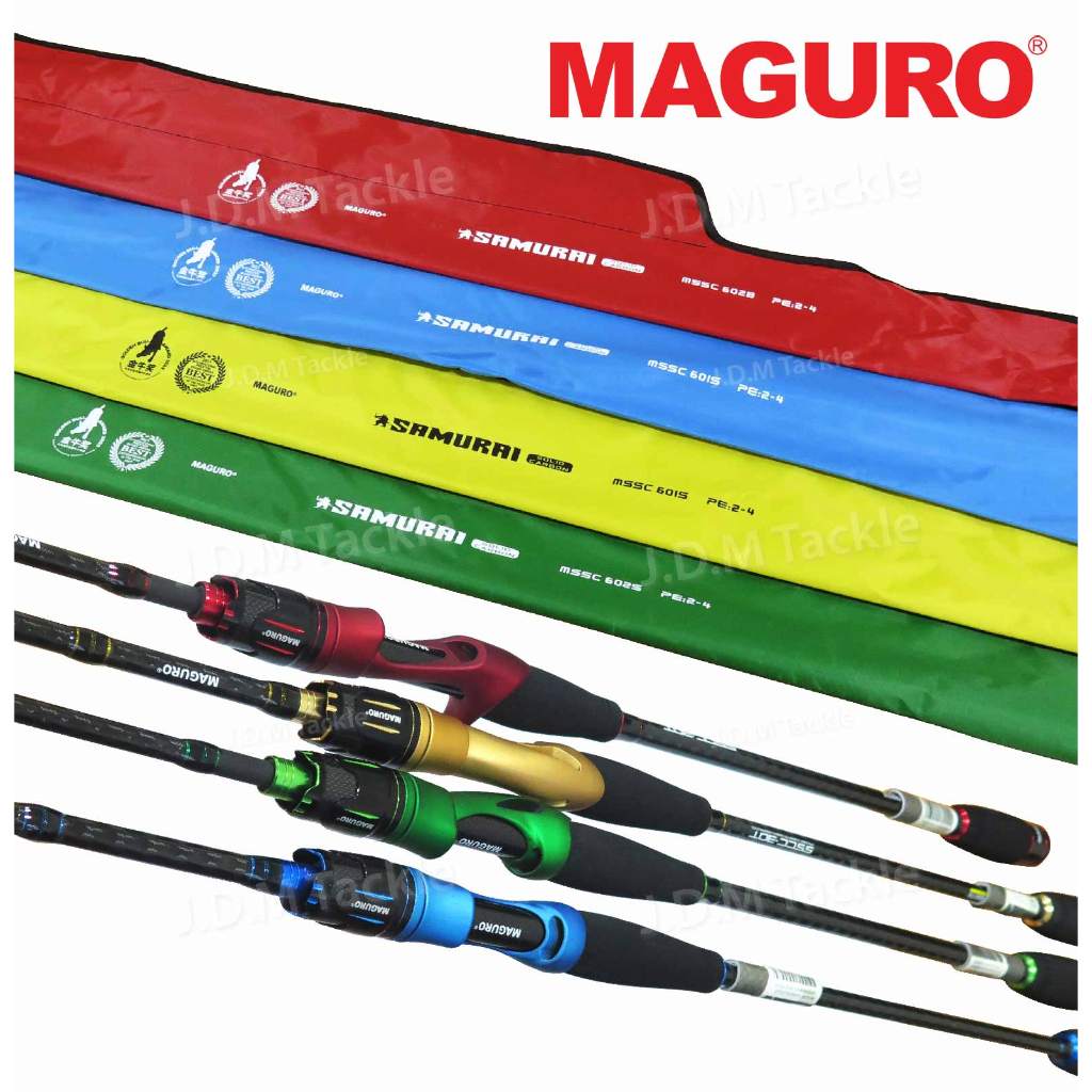 ORI MAGURO fishing rod SAMURAI SOLID CARBON MSSC SPINNING & BAIT ...