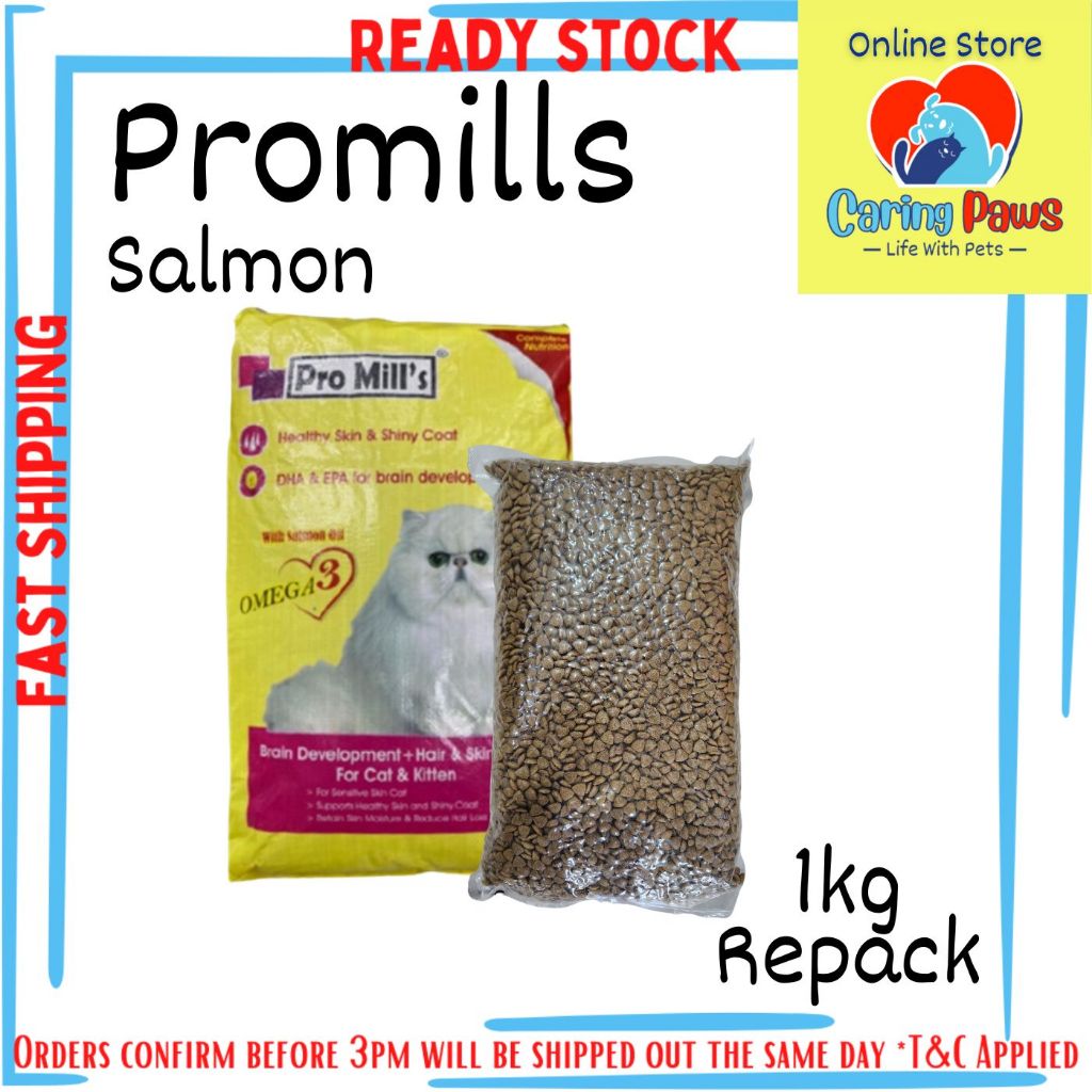 Pro Mill's Cat & Kitten - Repack Cat Dry Food ( 1kg ) | Shopee Malaysia