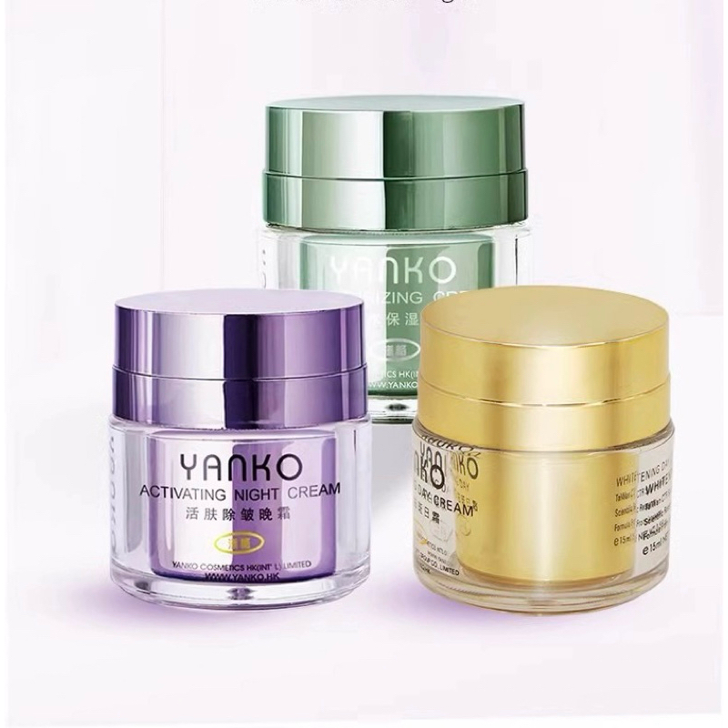 Yanko skincare original advance set krim siang malam pelembab jeragat ...