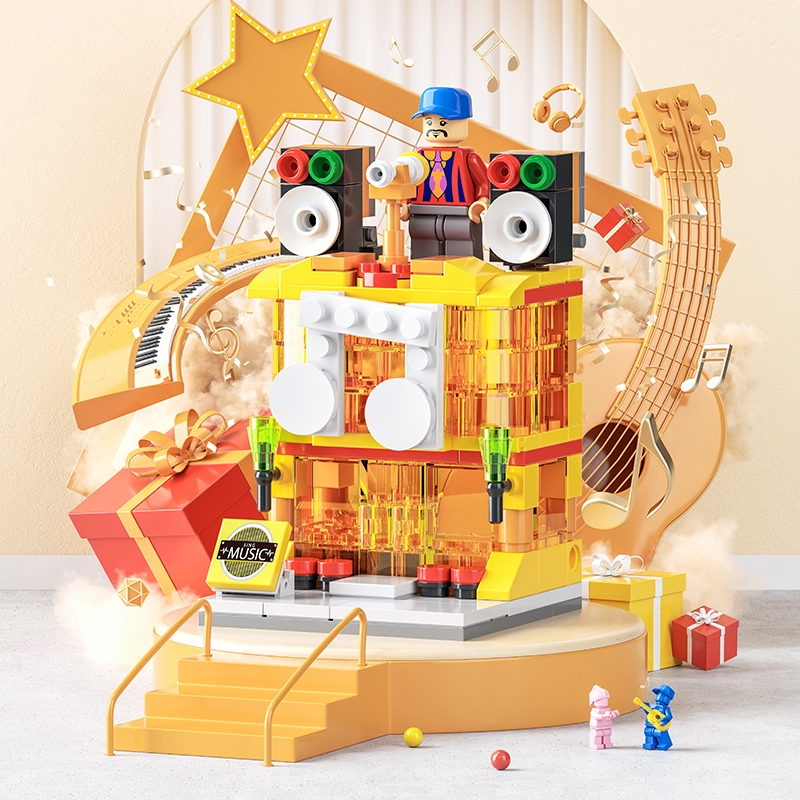 现货 积木 Mini City Street Views Set McDonald Building Blocks Cola Creative ...