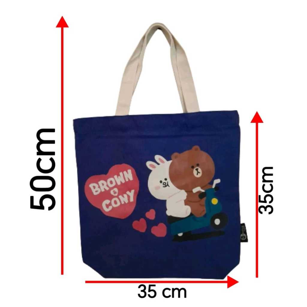 Bio-essence LINE FRIENDS Blue Tote Bag - Gimmick | Shopee Malaysia