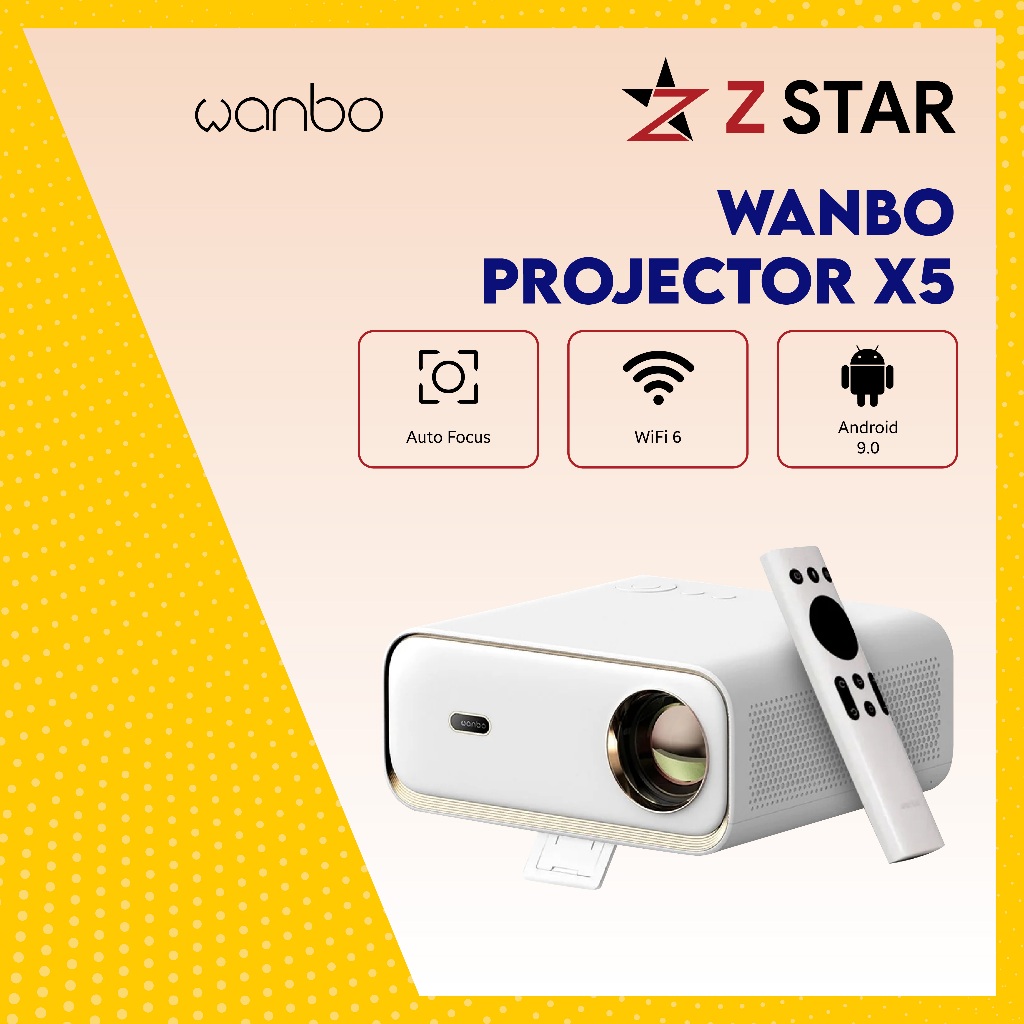 Wanbo Projector X5 PRO [1100 ANSI Lumens / Ultra High Lumen / Auto ...
