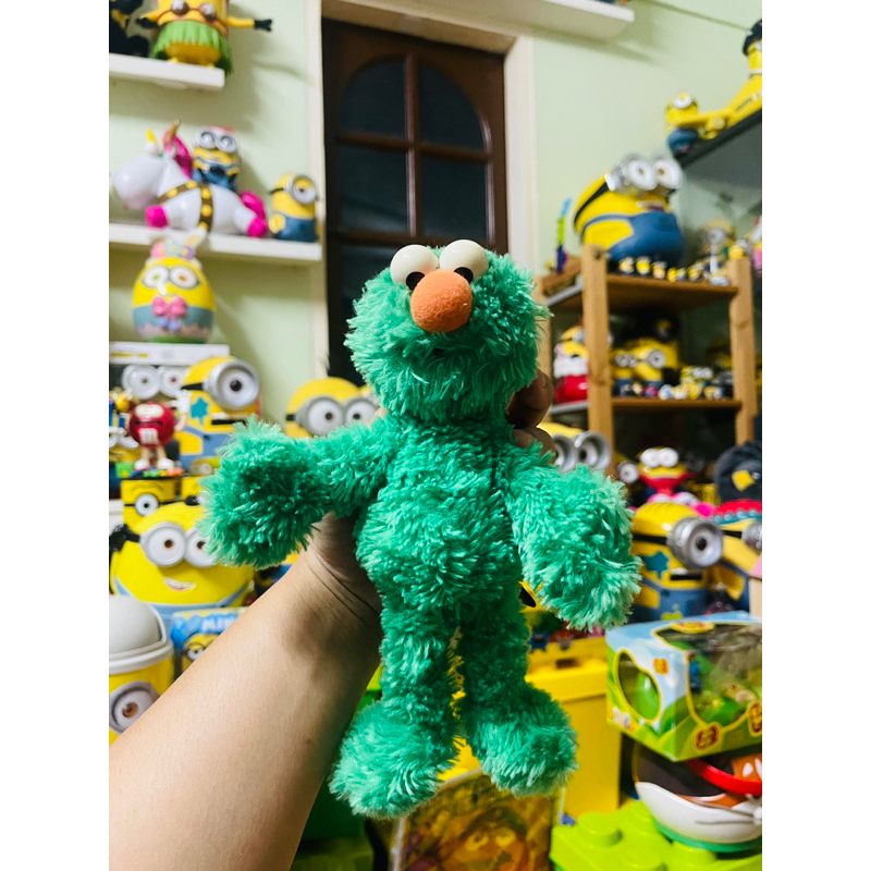 AUTHENTIC RARE VINTAGE SESAME STREET GREEN ELMO BEANIE PLUSH | Shopee ...