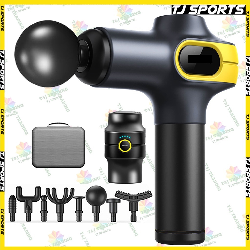 Professional Massage Gun Deep Tissue Pain Relief Massager Gym Fitness ...
