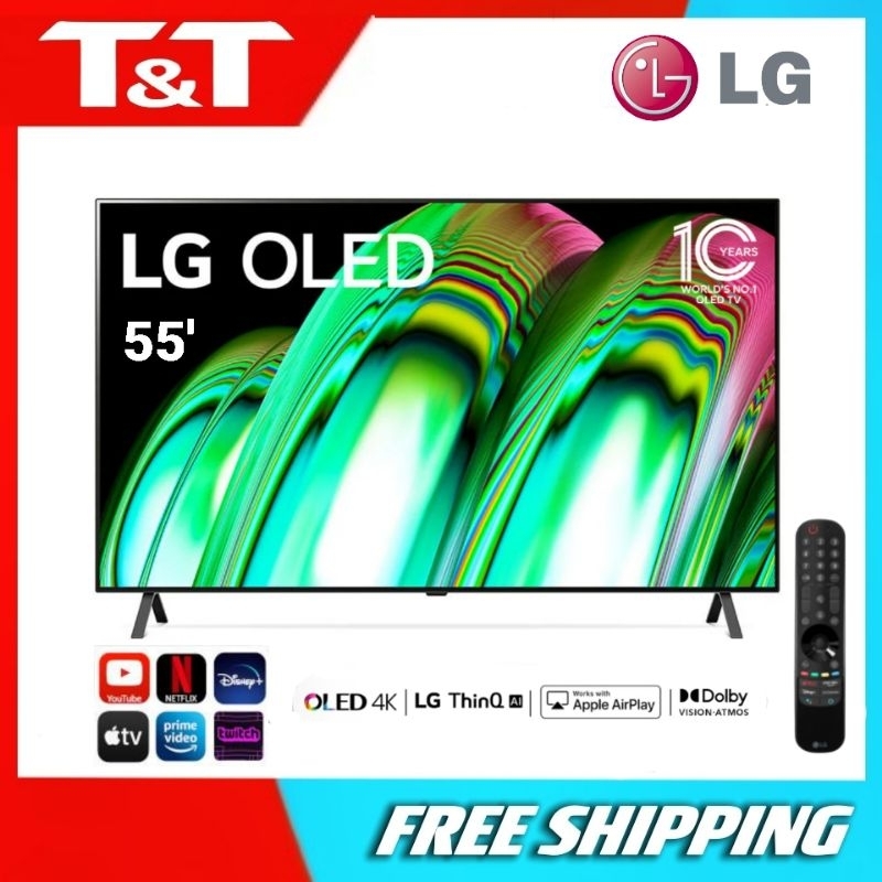 LG 55" OLED A2 Series 4K UHD Smart OLED TV with AIThinQ OLED55A2PSA ...