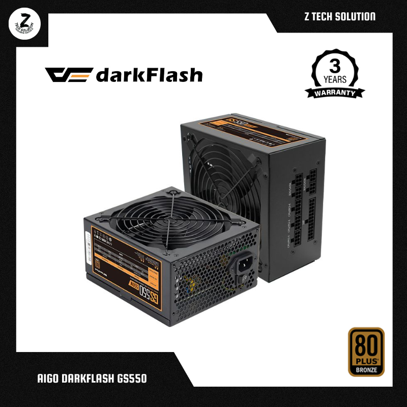 Aigo Darkflash GS550 550W Full Modular 80+ Bronze Power Supply | Shopee ...