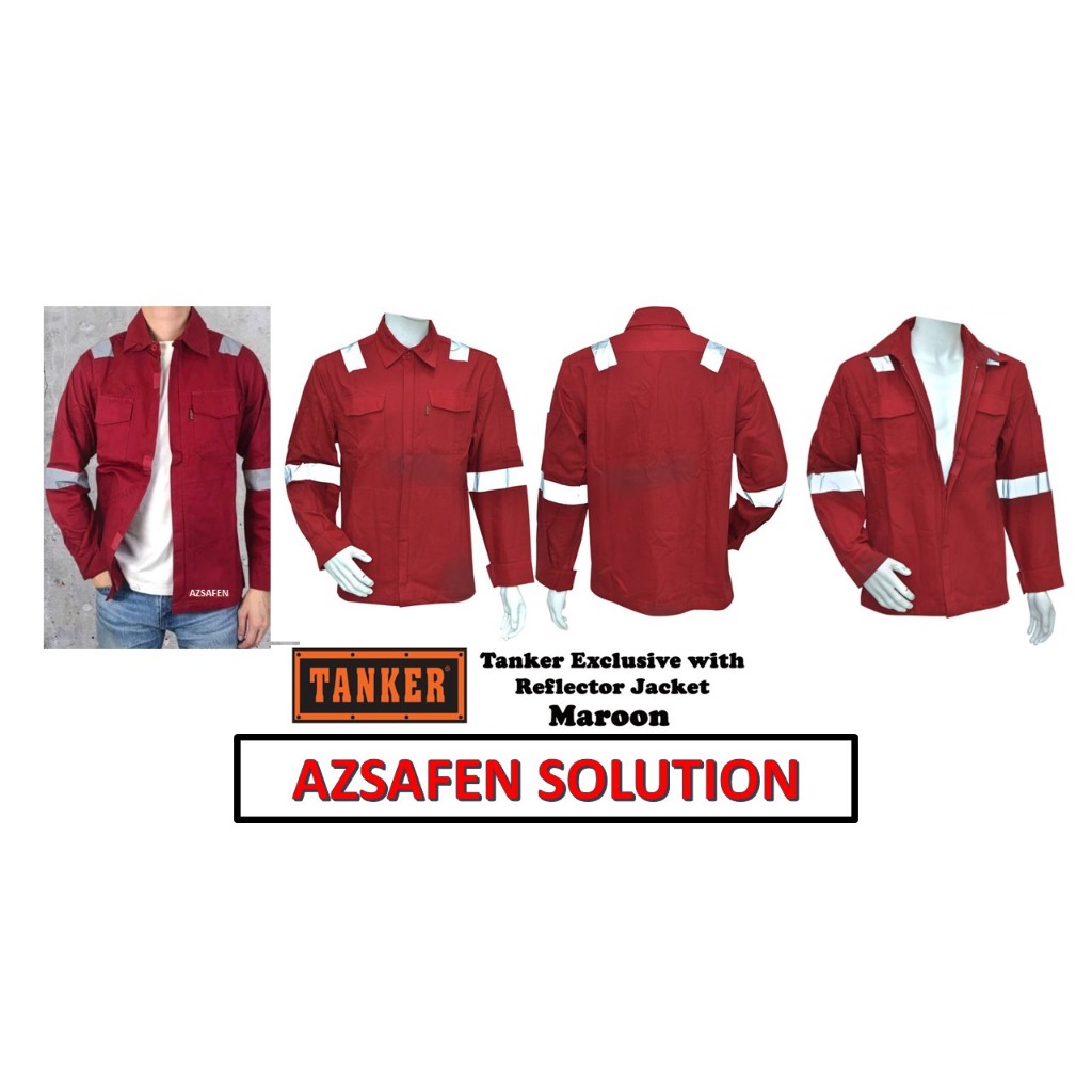TANKER Safety Jacket with Reflector (240GSM) | Shopee Malaysia