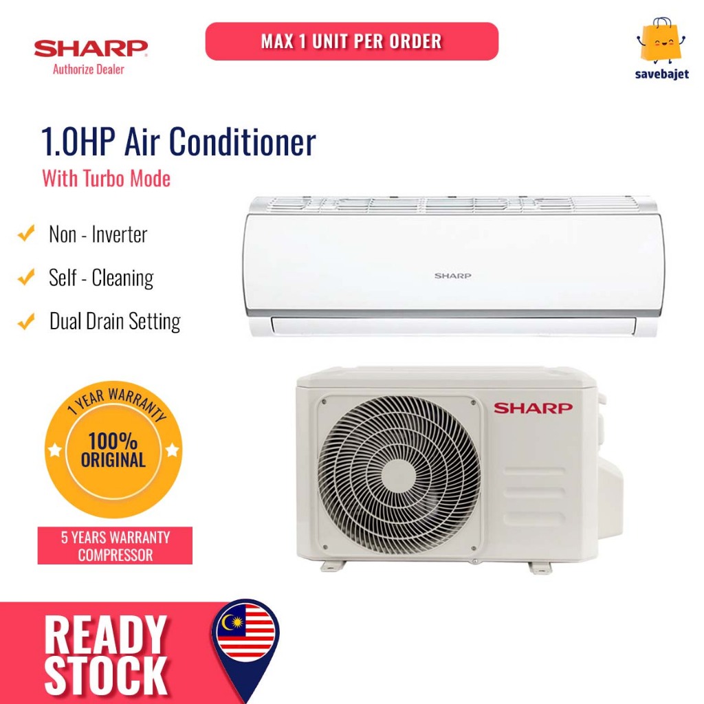 Sharp Penghawa Dingin - Air Conditioner 1.0HP AHA9WCD2 Aircond | Shopee Malaysia