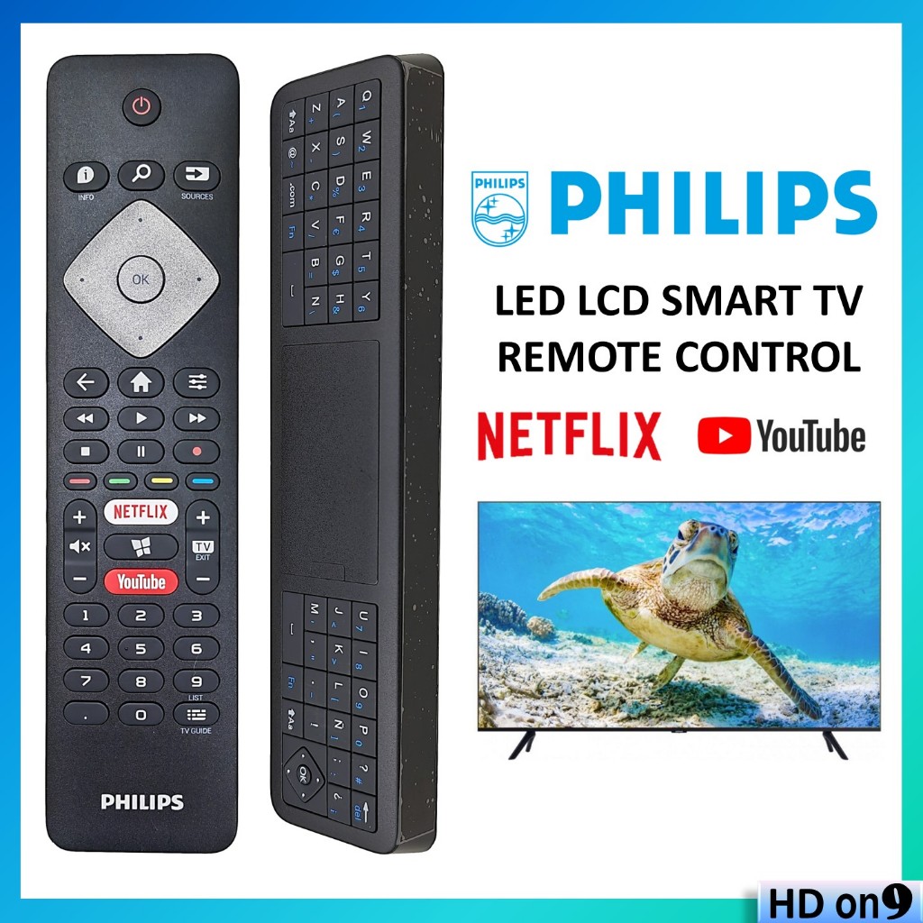 PHILIPS Smart TV Netflix YouTube Replacement Remote Control With ...