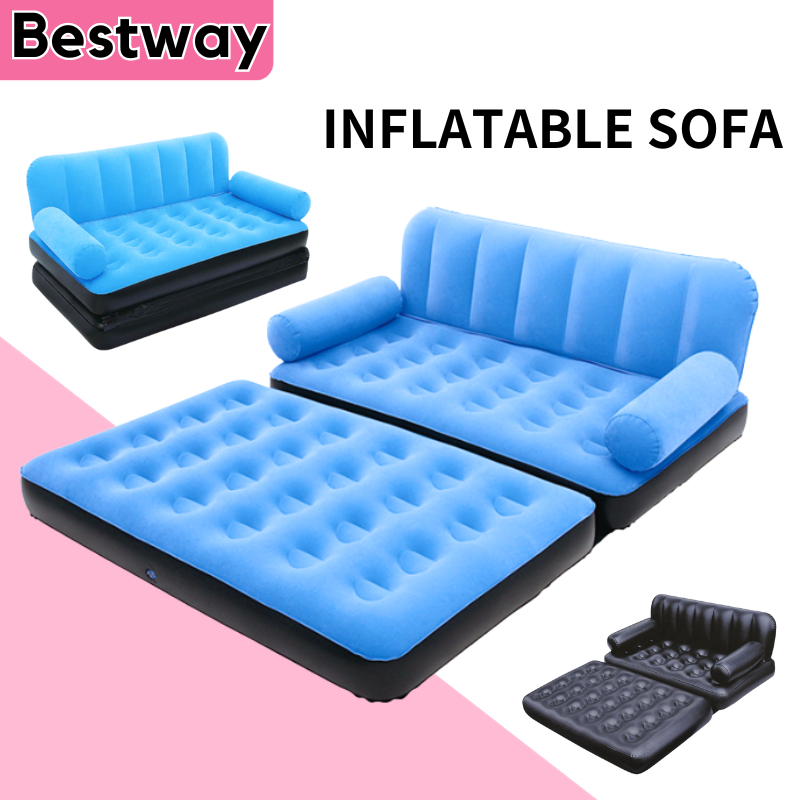 Bestway inflatable sofa Double flocking sofa bed Bedroom sofa chair ...