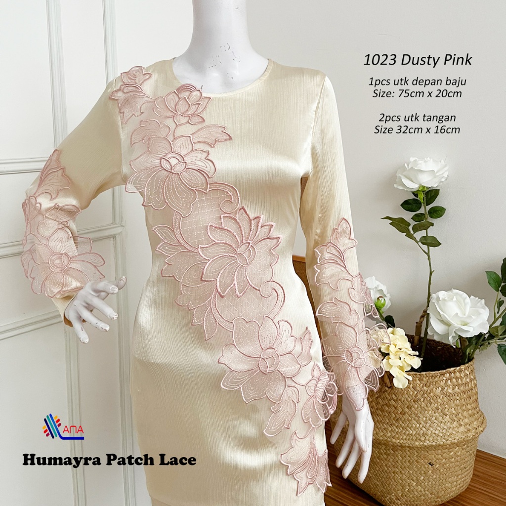 Humayra Patch Lace Set Lace Sulam Bunga Treding Lace Sulam Ariesya lace ...