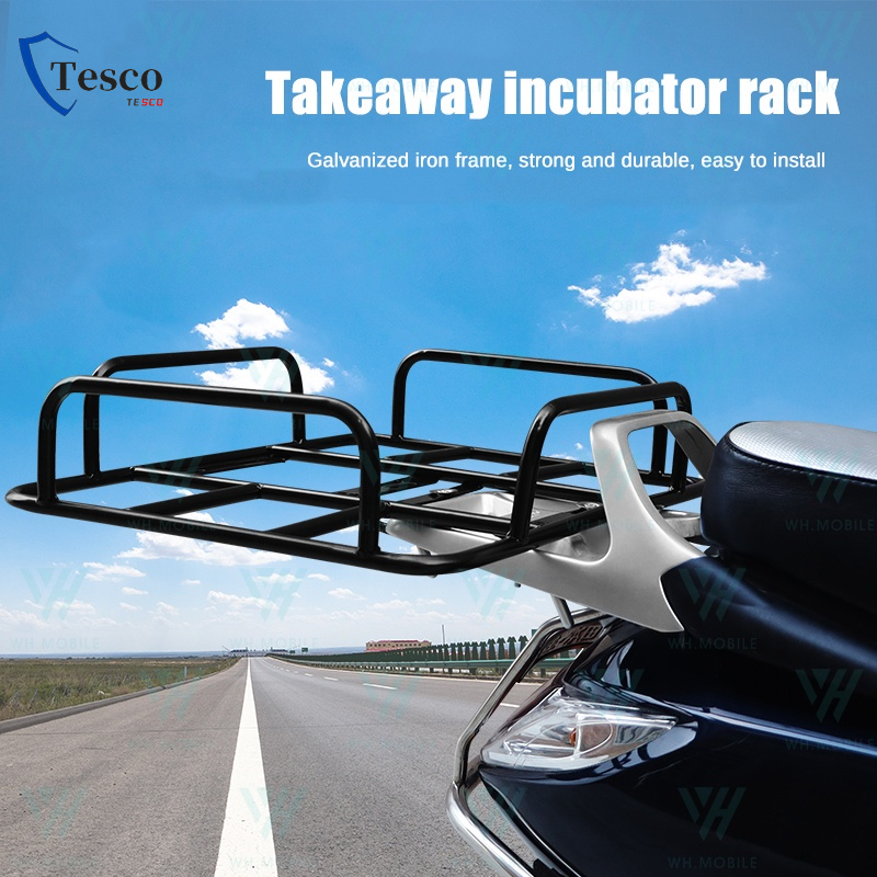 Motorcycle Delivery Bag Rack Universal Carrier Tailstock Rear Seat Rack ...