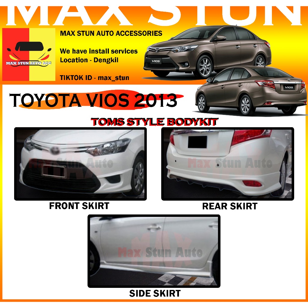 TOYOTA VIOS NCP150 TOMS BODYKIT VIOS 2013-2018 TOMS STYLE FULLSET ...