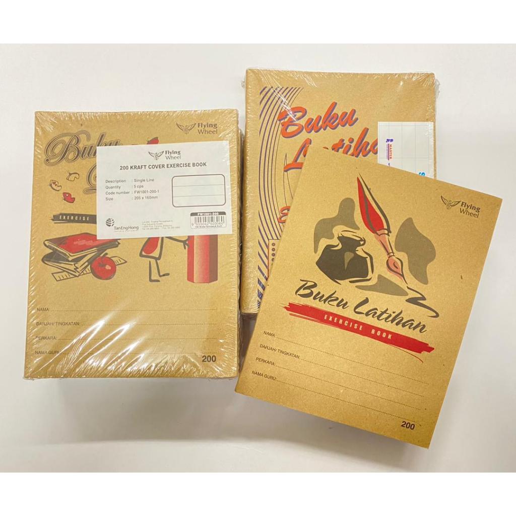 Exercise Book / Single Line 200pgs / Single Line / Buku Latihan / Buku ...