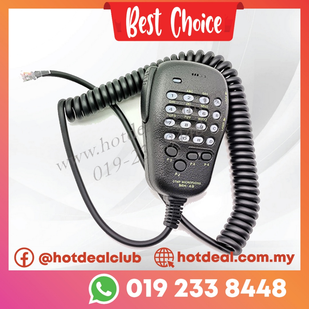 Ptt palm mic yaesu mh48 with numeric keypad (ORIGINAL) | Shopee Malaysia