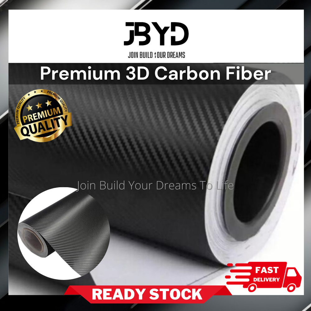 3D Carbon Fiber Vinyl Wrap Sheet Roll Film Stickers Decals Automobile ...