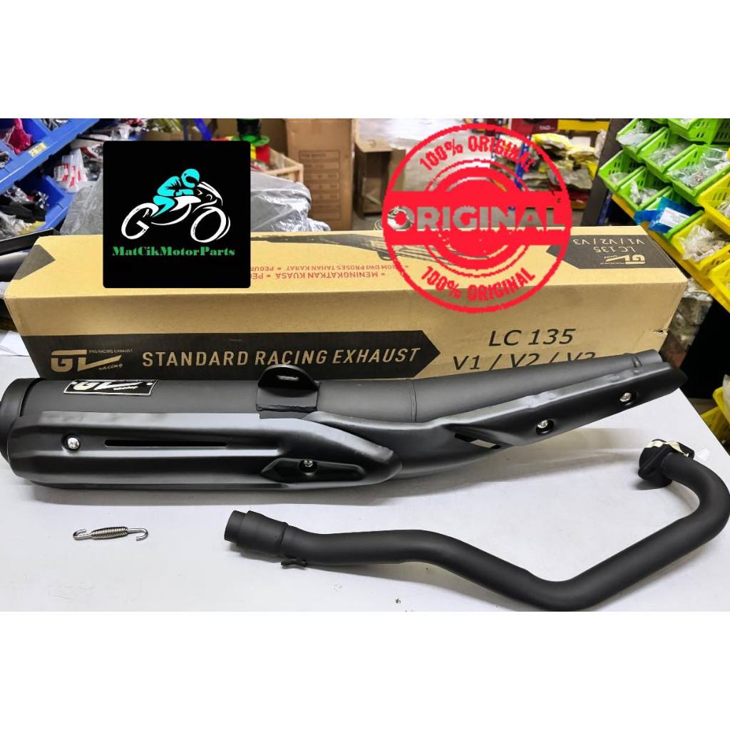 GL RACING STD OPEN EXHAUST YAMAHA LC135 V1 V2 V3 V4 V5 V6 V7 RACING CUTTING STANDARD GL RACING ...