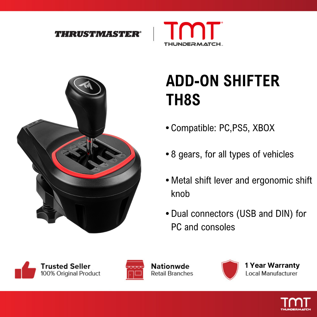 Thrustmaster TH8A/TH8S Add-On Shifter For PC/PS3/PS4/PS5/Xbox Series X ...