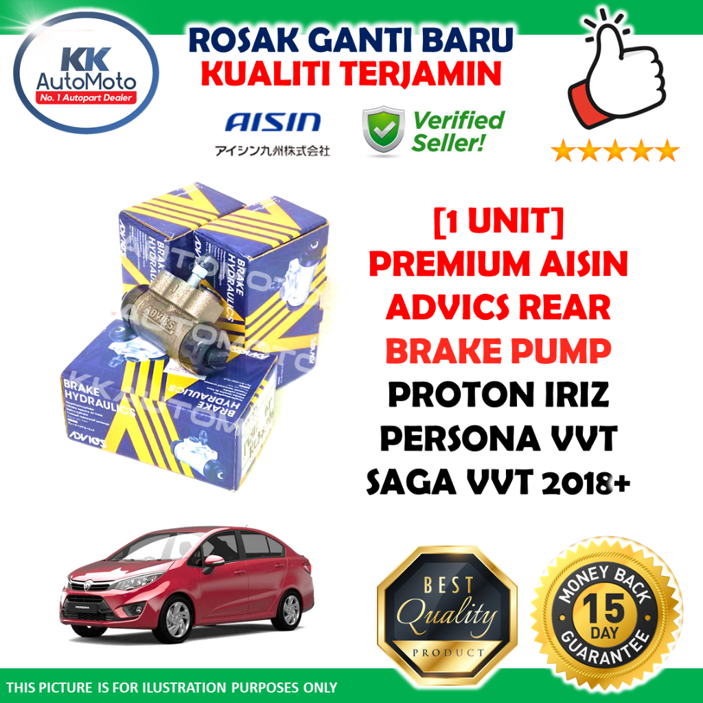 Proton Iriz Persona VVT Saga MC1 MC2 2018+ 1 Biji Premium Aisin Advics ...