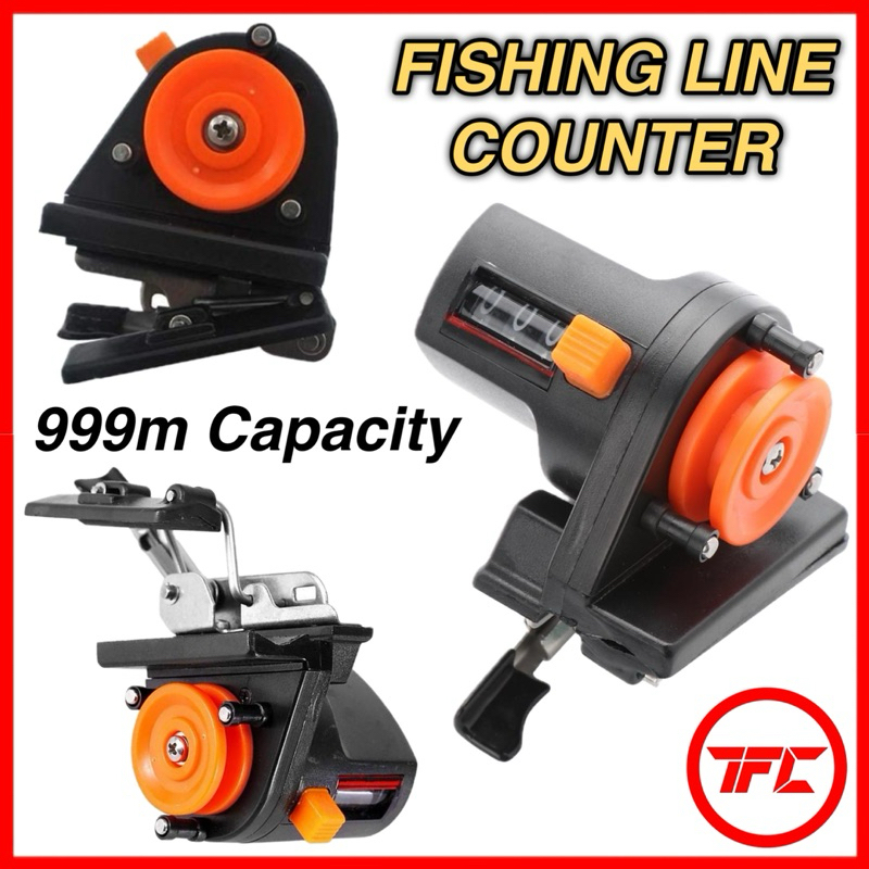 TFC Fishing Line Depth Counter Capacity 999meter Spool in Reel Winding ...