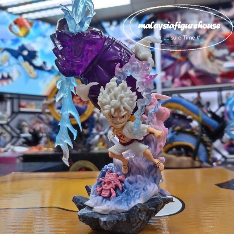 🔥READY STOCK🔥20CM ONE PIECE G5 WCF GEAR 5 AWAKENING SUN GOD NIKA LUFFY ...