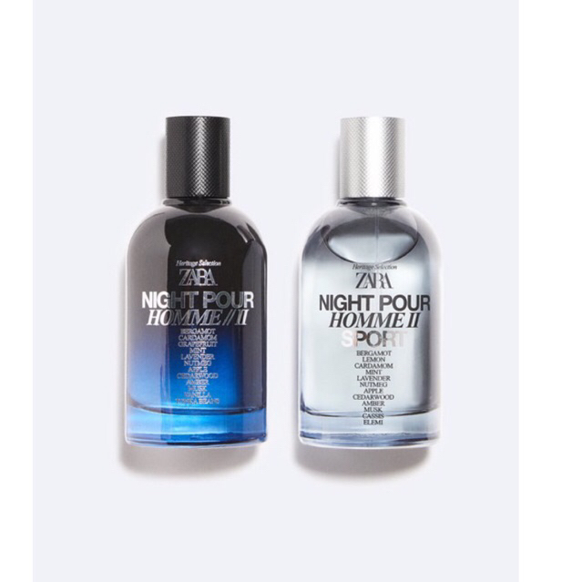 [ORIGINAL] ZARA NIGHT POUR HOMME II & NIGHT POUR HOMME II SPORT EDP ...