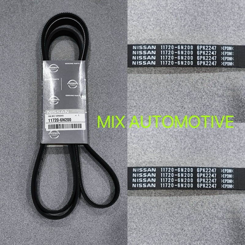 100% Original Nissan 11720-6N200 Original Nissan Fan Belt for Nissan X ...