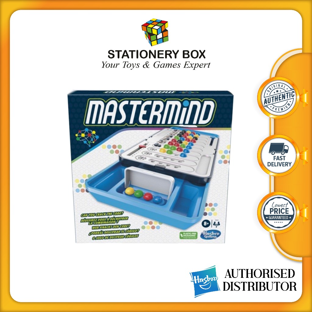 ORIGINAL - Hasbro Mastermind Refresh, Code Breaker Strategy Family Game, Brainteaser Logic Game ...