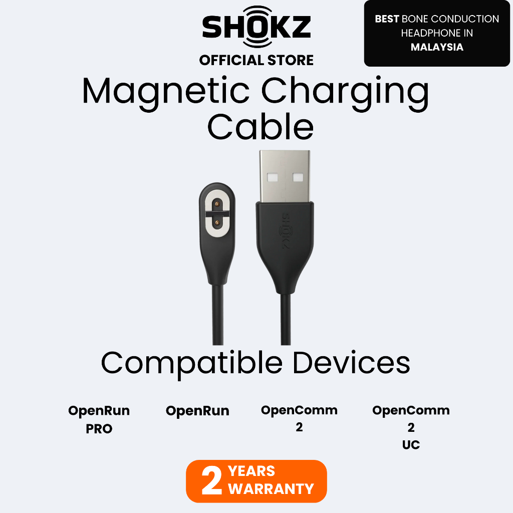 Shokz Magnetic Charging Cable - OpenRun Pro/OpenRun/OpenComm/OpenComm 2 ...