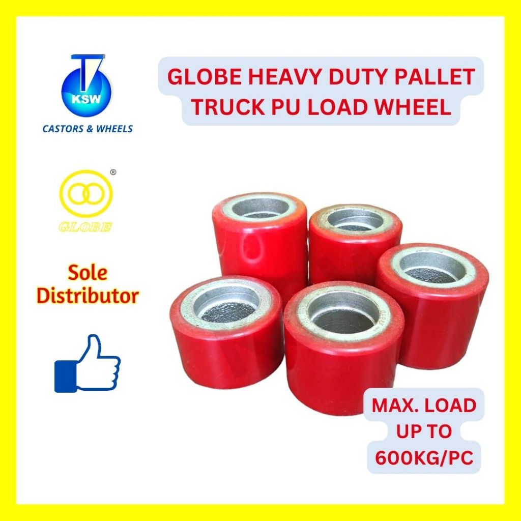 GLOBE Heavy Duty Industrial Pallet Truck PU Load Wheel With Ball ...