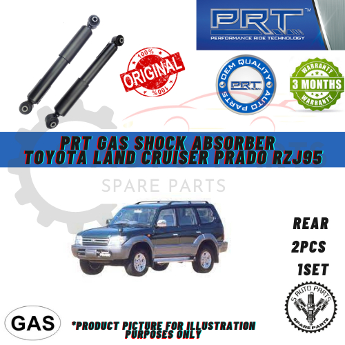 TOYOTA LAND CRUISER PRADO RZJ95 (REAR) 100% ORIGINAL BRAND PRT SHOCK ...