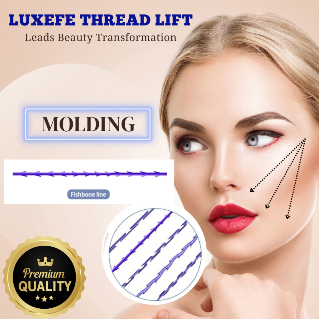 LUXEFE Threadlift PDO / PCL molding ( Fishbone / Shark Teeth / Z Type ...