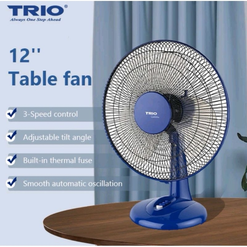 trio table fan TTF-1122A | Shopee Malaysia