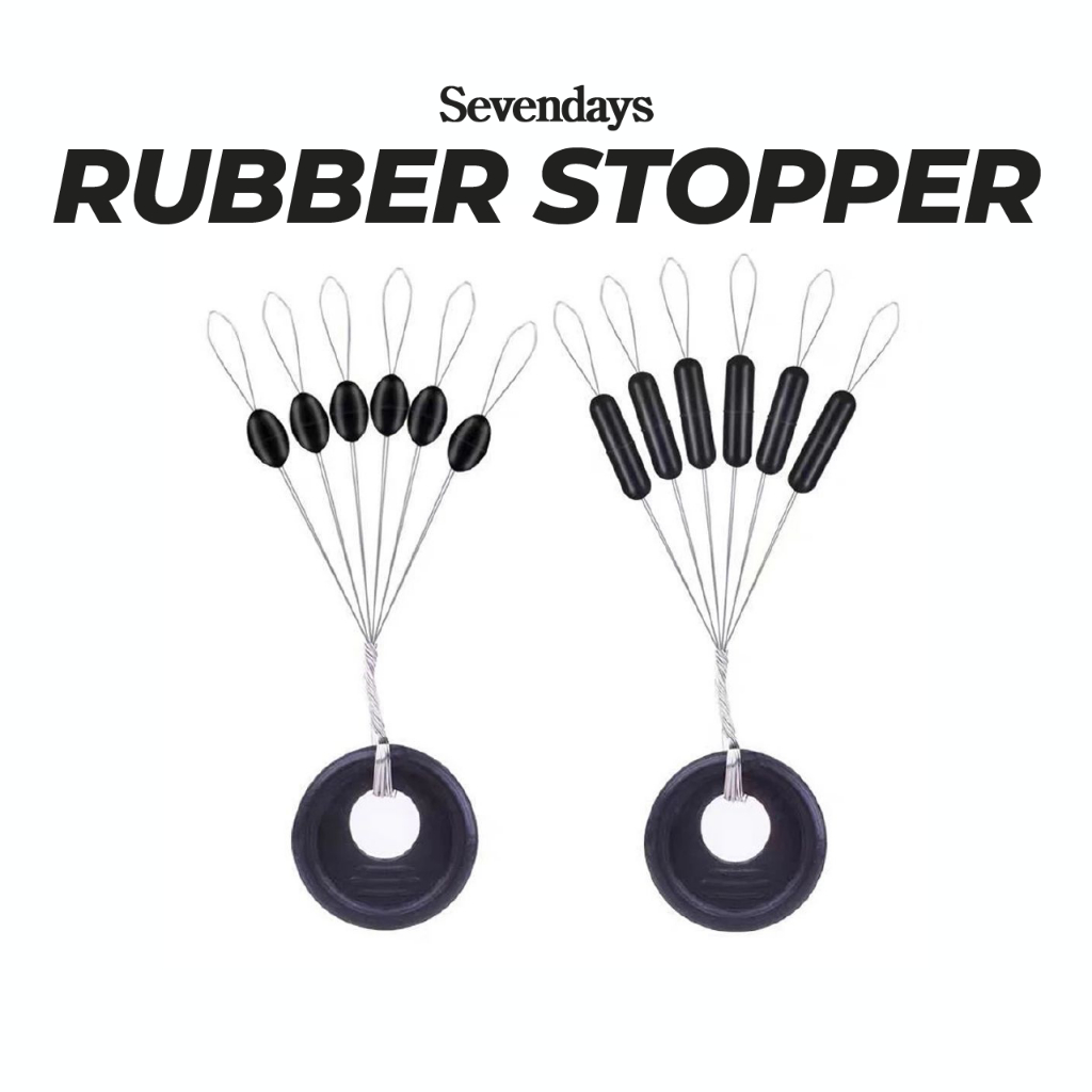 3pcs Rubber Stopper Float Bobber Stopper Silicon Space Bean Accessories ...