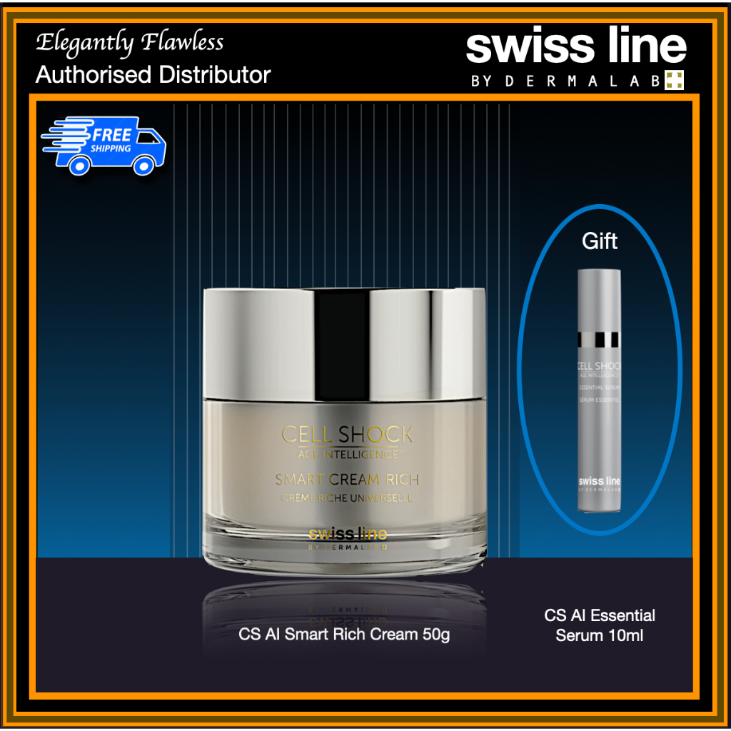 (FREE SHIPPING)SWISSLINE CELL SHOCK Age Intelligence Smart Cream Rich ...