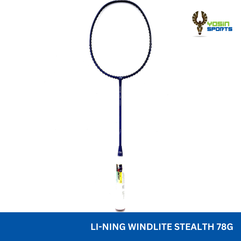 LI-NING WINDLITE STEALTH 78 GRAMS Badminton Racket + Free String & Grip ...