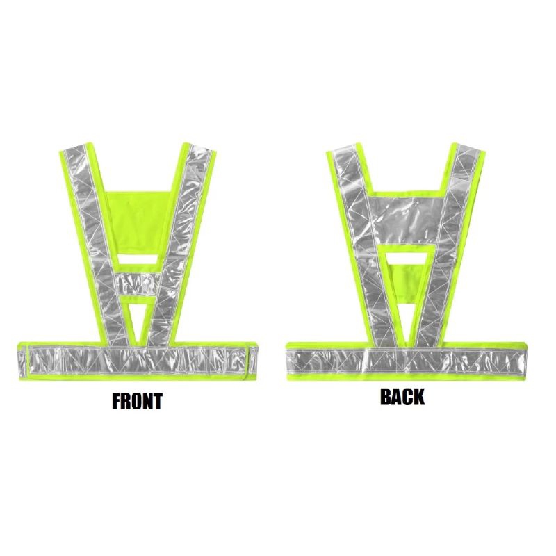 Safety Vest V Shape High Quality Reflective Baju Hijau | Shopee Malaysia