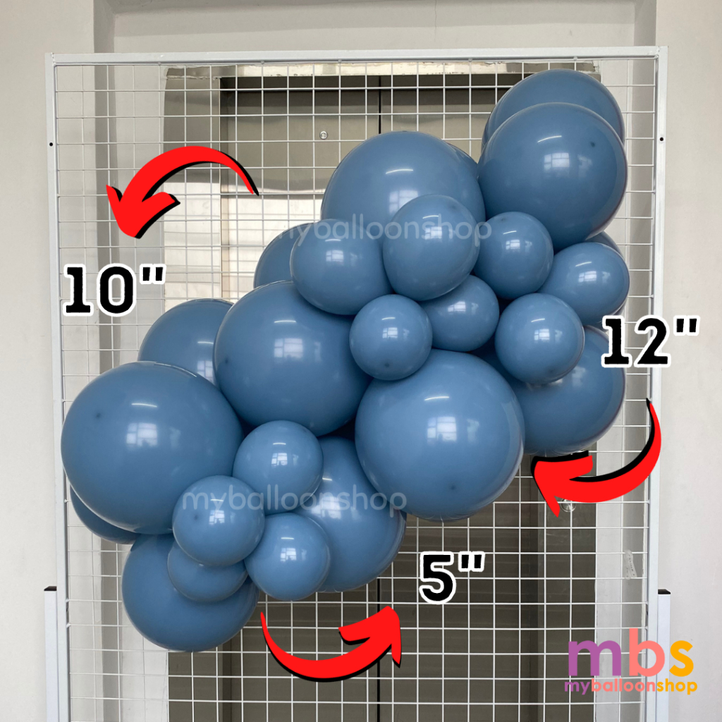 SKYTEX - Standard STEEL BLUE Color Balloons (SKX) | Shopee Malaysia