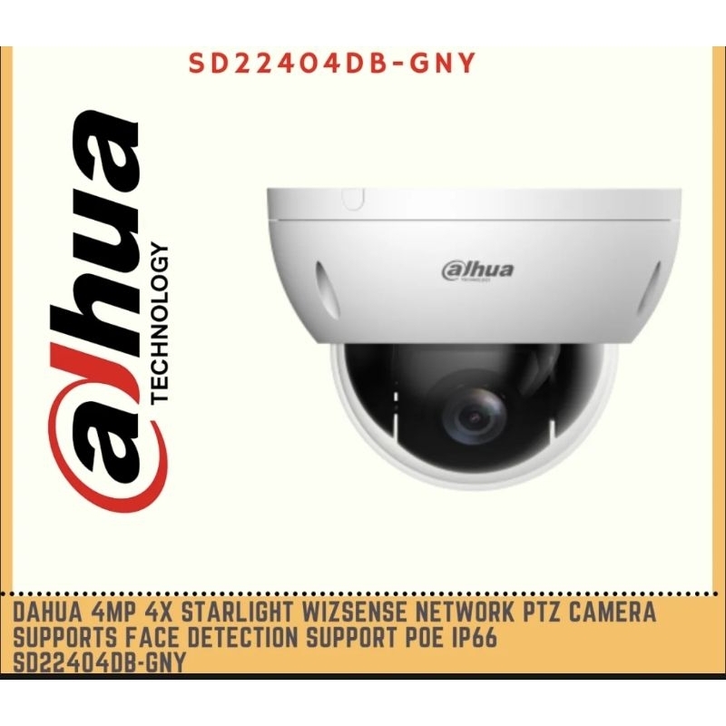 DAHUA 4MP SD22404DB-GN 4X STARLIGHT WIZSENSE NETWORK PTZ CAMERA | Shopee Malaysia
