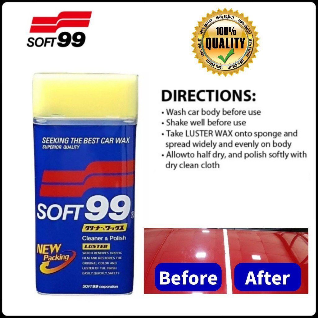 SOFT 99 META CLEAN & SOFT 99 LUSTER | Shopee Malaysia