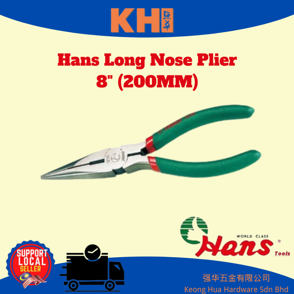 Hans Long Nose Plier 8" (200MM) (1835) | Shopee Malaysia