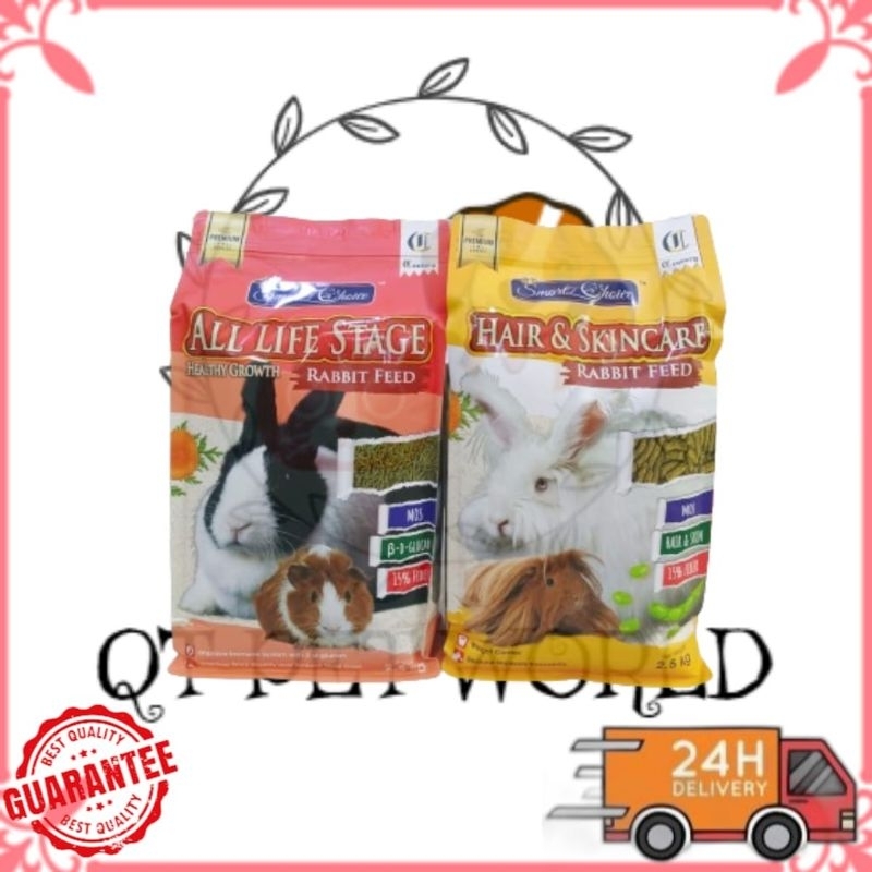 【New Packing】Smartz Choice (Skincare Rabbit Feed/All Life Stage)-2.5kg ...