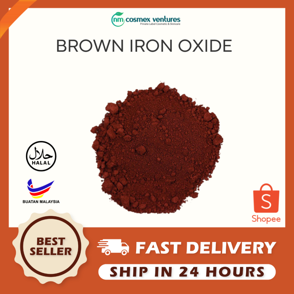 Brown iron oxide 500gm/1kg (cosmetic grade) | Shopee Malaysia