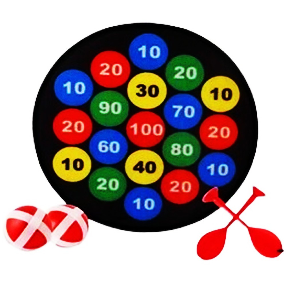STICKY BALL WITH NUMBER DART BOARD / TARGET GAME NUMBER DART BOARD WITH ...